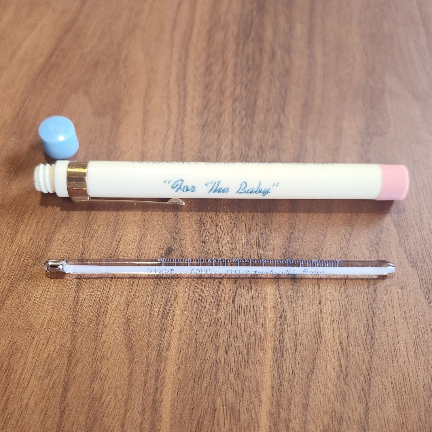 B-D “Baby” Clinical Thermometer – Security Bulb, Blue Scale, “For The ...