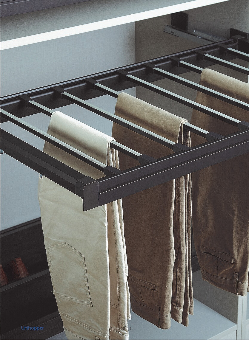 Wardrobe Fitting - Pull Out Trouser Rack