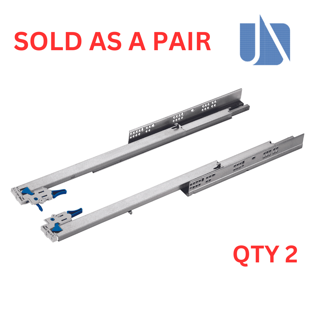 Full Extension SC Undermount Runners with 3D Clips