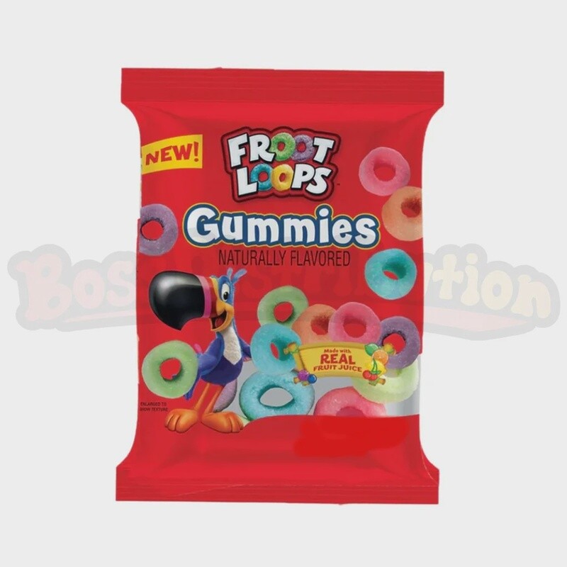 FROOT LOOPS GUMMIES PEG BAG - FRUIT FLAVORED