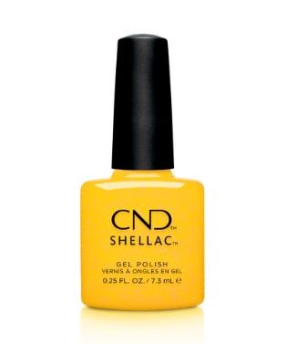 CND Shellac “Catching Light” Gel Polish 7.3 ml – Warm Yellow with ...