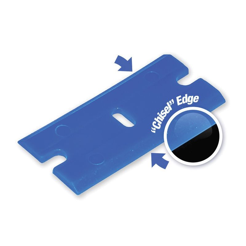 Razor Blade With Double Chisel Edge, Polycarbonate