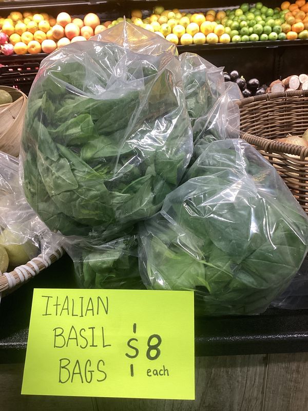 Italian Basil (bag) - 1/2 lb
