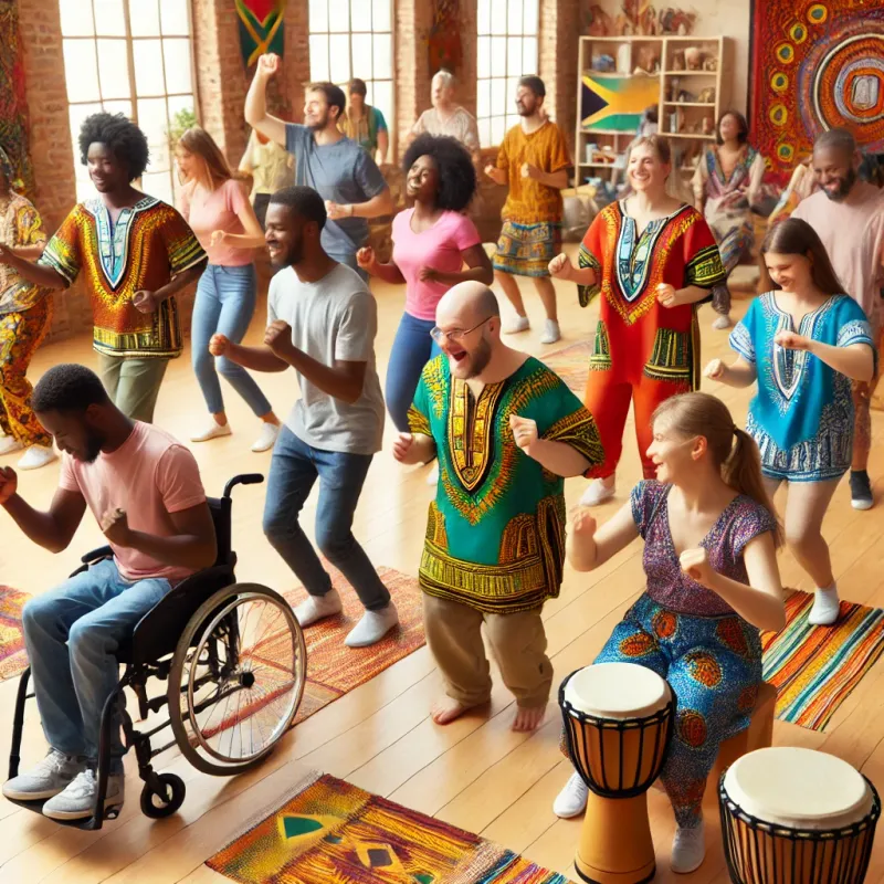 African dance workshop for people with specials needs