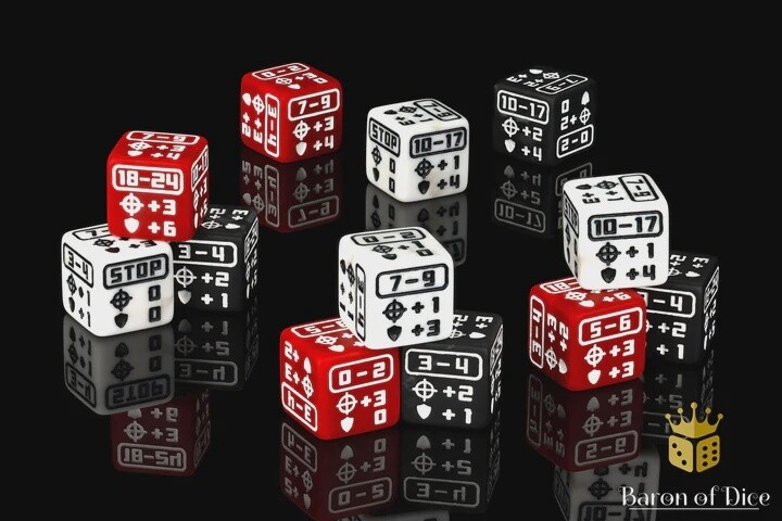 BATTLETECH MOVEMENT DICE, SET