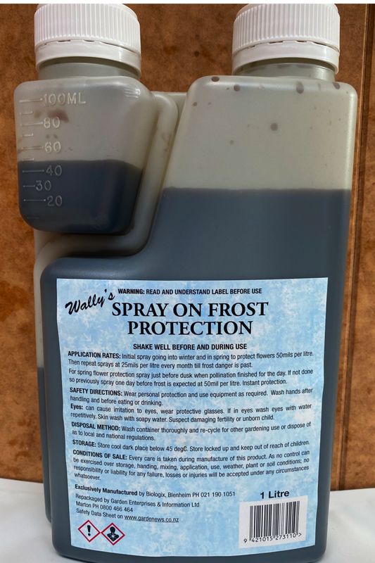 Wallys Spray on Frost Protection