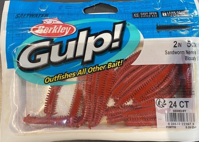BERKLEY GULP SANDWORM NERIES 2"