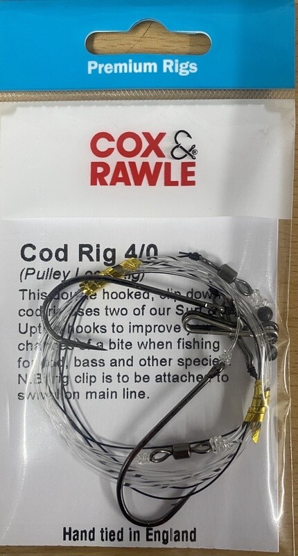 Cox & Rawle COD RIG 4/0 PULLEY LOOP RIG