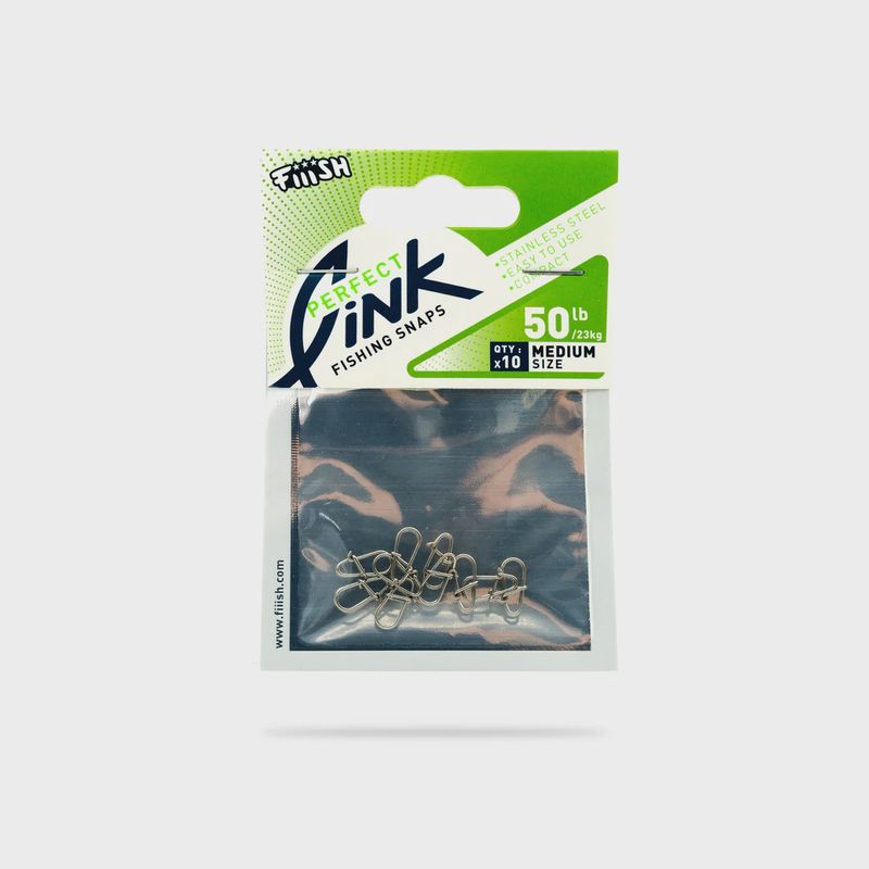 Fiiish Perfect Link Fishing Snaps Medium Size 50lb 23kg