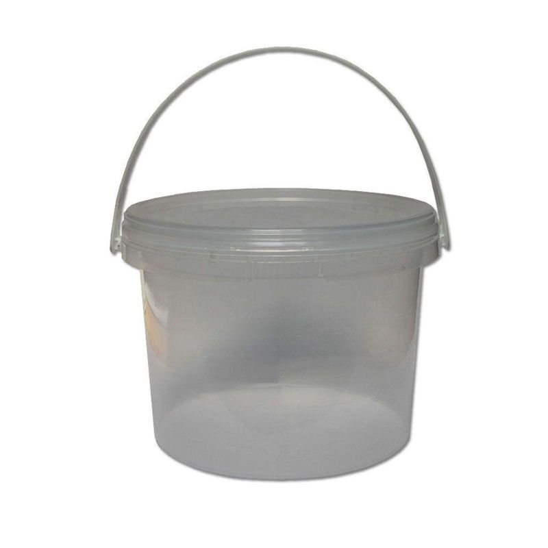 Lemco Round Bait Bucket 3L Clear