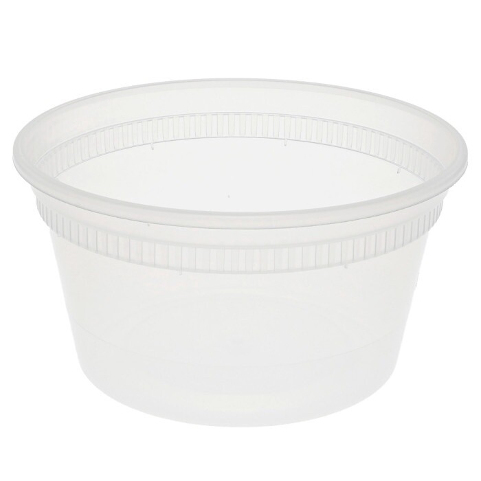 12oz Translucent Round Deli Containers - Clear (500pcs)