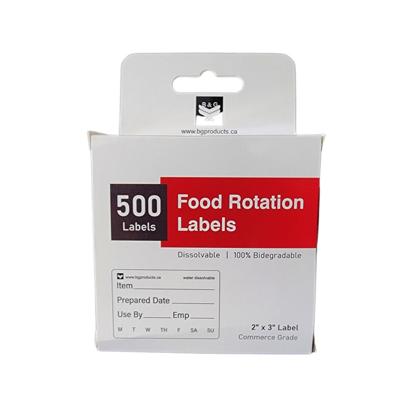 Food Safety Label 2x3" 500 labels/roll