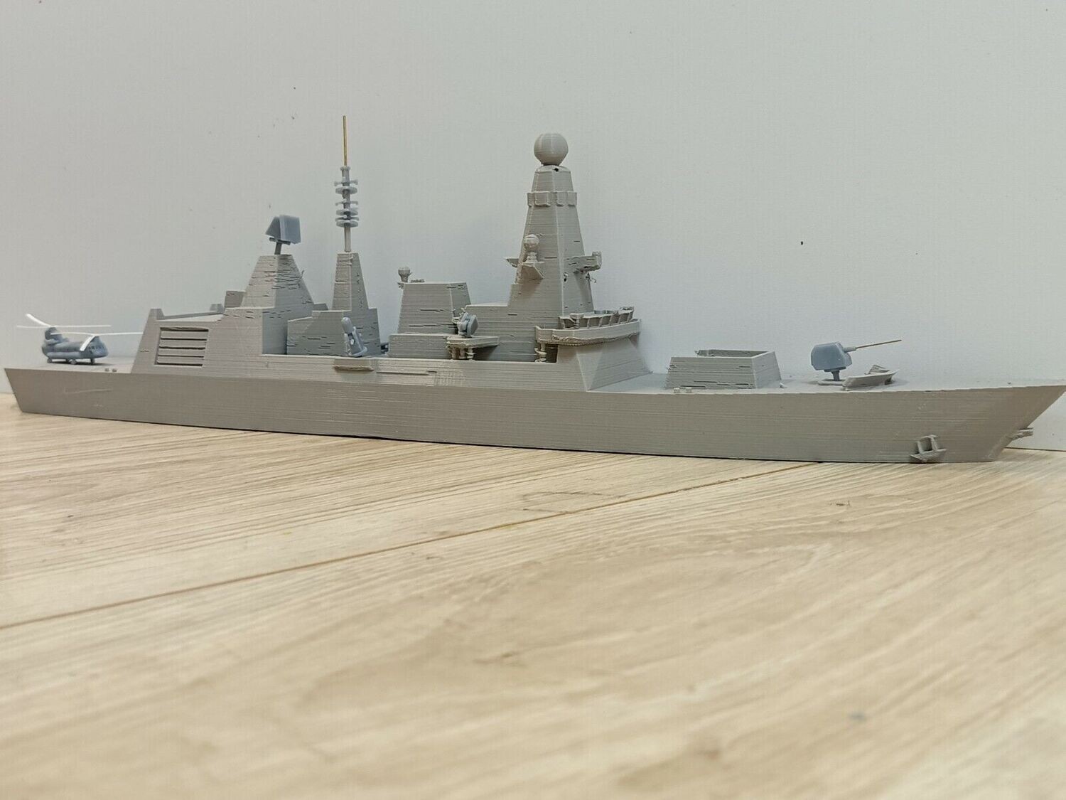Type 45 Destroyer.1:350 waterline ship model kit PLA and Resin printed