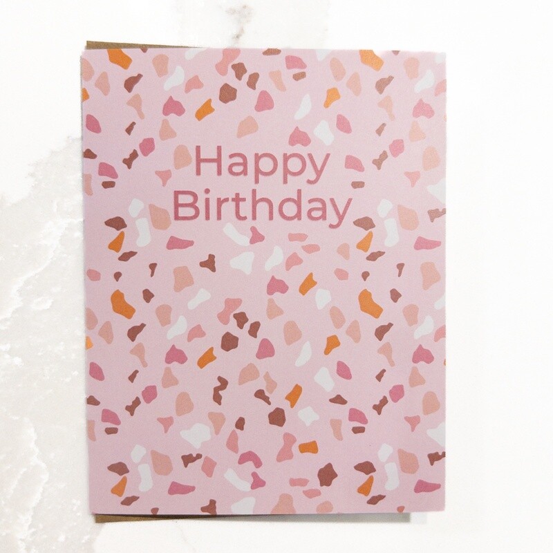Terrazzo Birthday Pink
