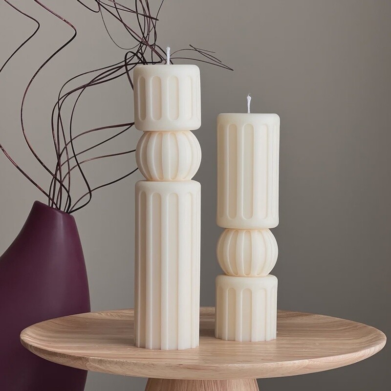 Roman Tall Pillar Candle