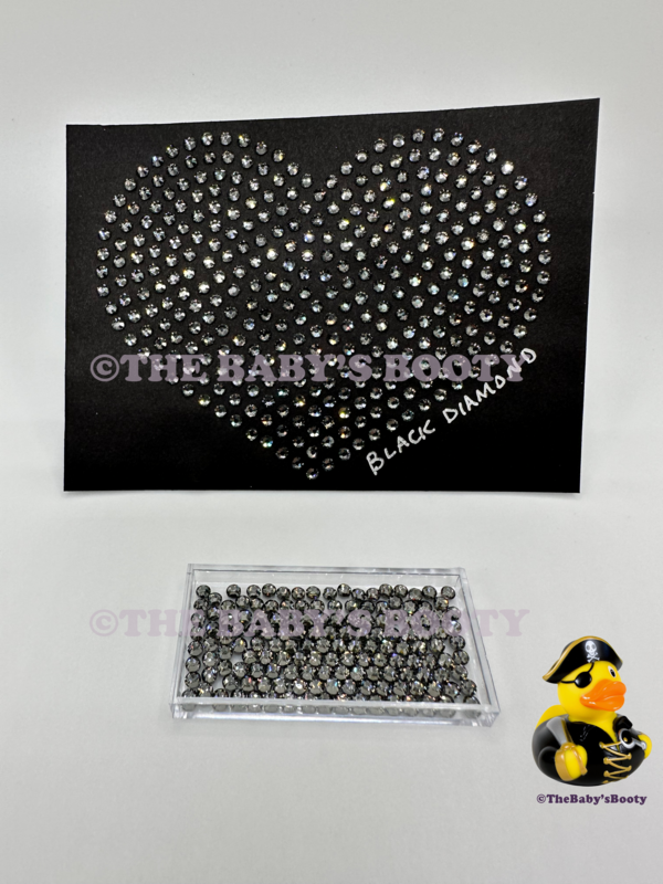 Black Diamond Hotfix Rhinestones