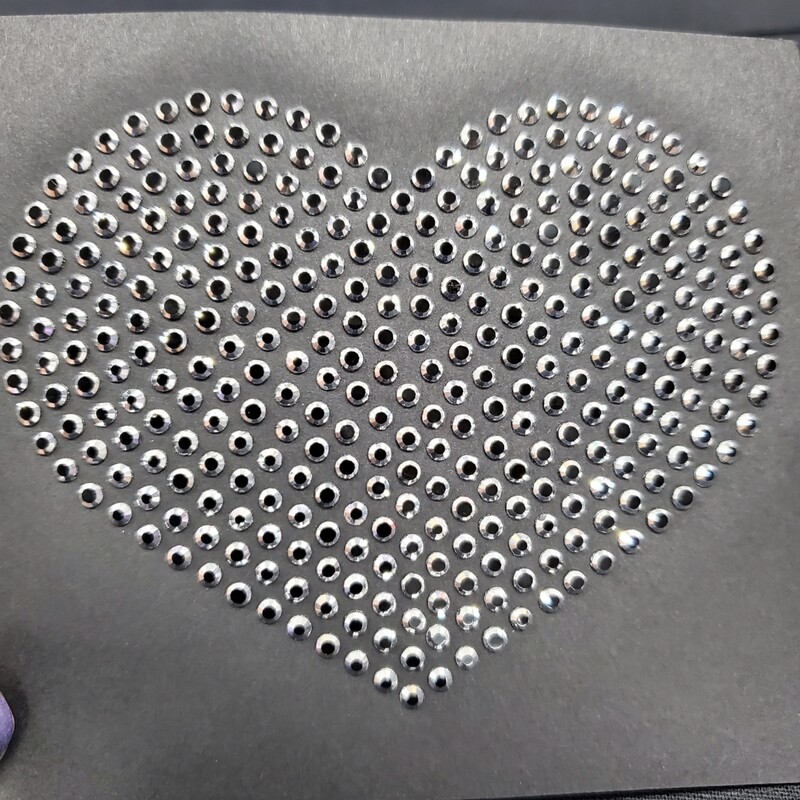 Metalites Silver Black Hotfix Rhinestones