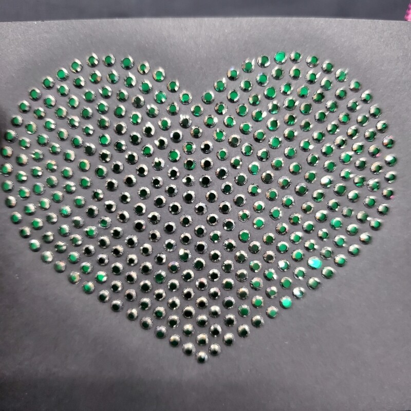 Metalites Silver Emerald Hotfix Rhinestones