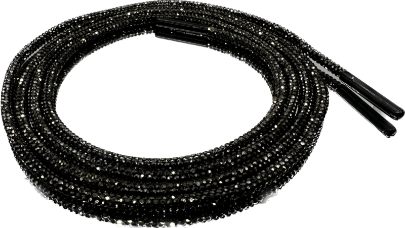 Bling Strings! Jet Hematite 55"