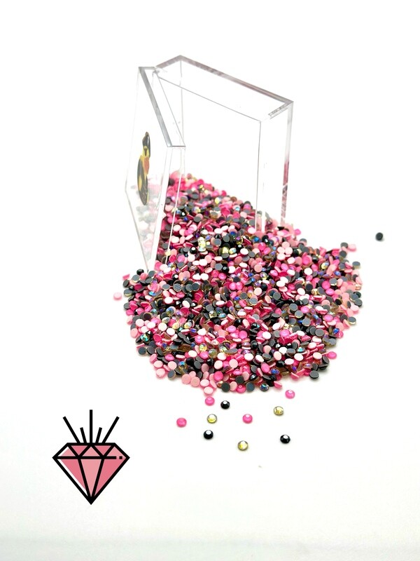 Pink Passion Mix Hotfix Rhinestones