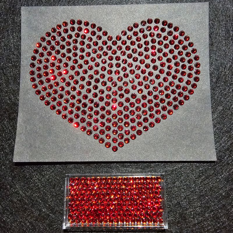 ICY Crimson Hotfix Rhinestones