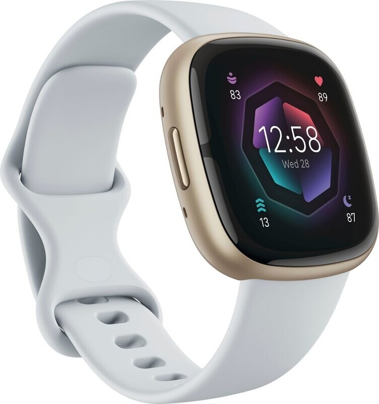 Fitbit Sense 2 Smartwatch - Blue Mist/Pale Gold