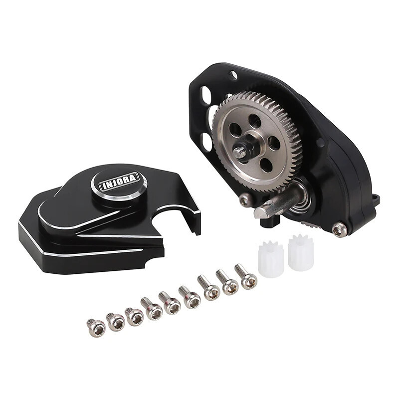 INJORA Aluminum Complete Transmission Gearbox For Axial SCX24 AX24