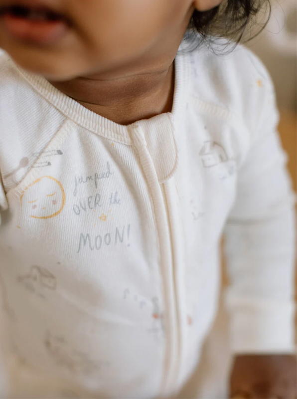 Ribbed Baby Sleeper, Over The Moon