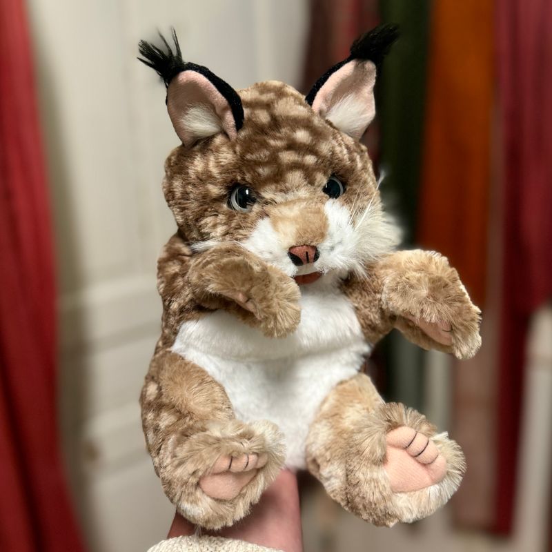 Bobcat Kitten Hand Puppet