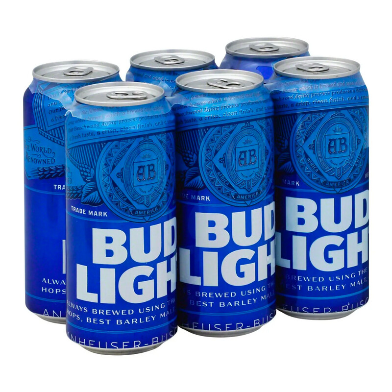 Bud Light 6pk 16oz Can