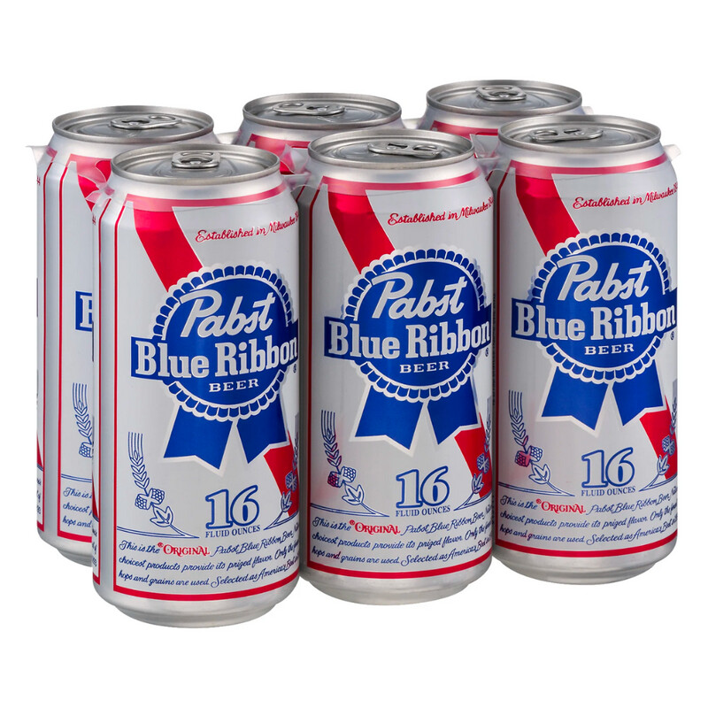 Pabst Blue Ribbon 6pk 16oz Cans
