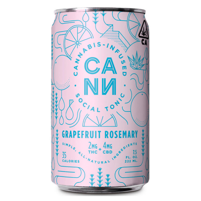 Cann Grapefruit Rosemary THC (2 MG) 6pk Can