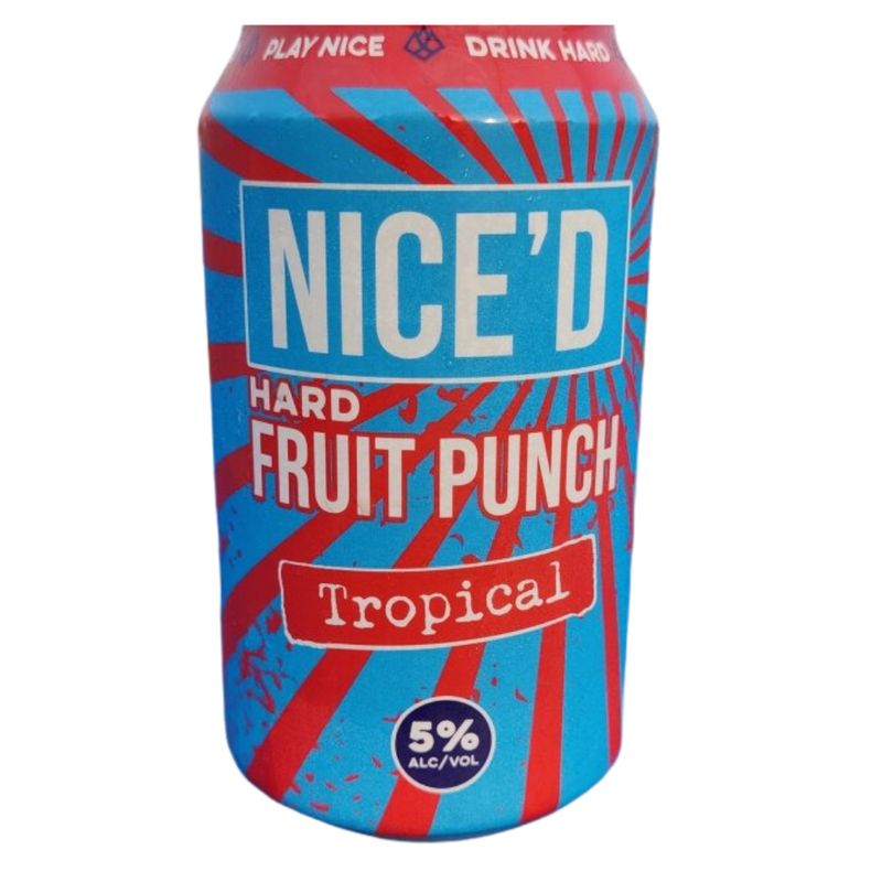 Nice'd Hard Tropical Fruit Punch 4pk Can