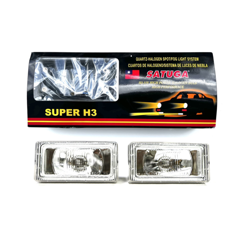 BMW E30 M3 Style Front Bumper Fog Light Kit