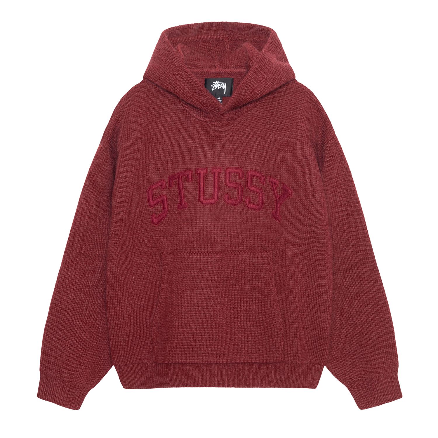 Stussy Felt Patch Knit Hoodie Stussy Felt Patch Knit Hoodie
