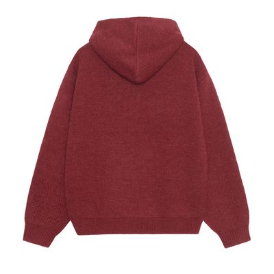 Stussy Felt Patch Knit Hoodie Stussy Felt Patch Knit Hoodie