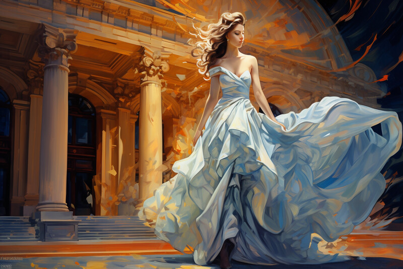 Ball Gowns & Classical Opera Houses Canvas Designs