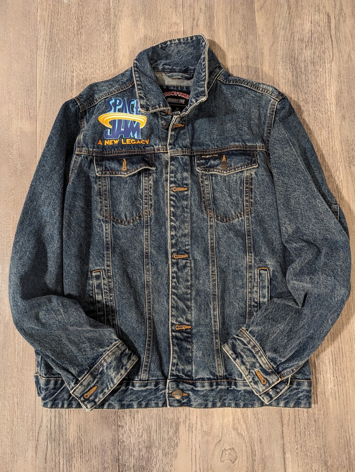 Space Jam a New Legacy Members Only Looney Tunes Squad Denim Trucker ...
