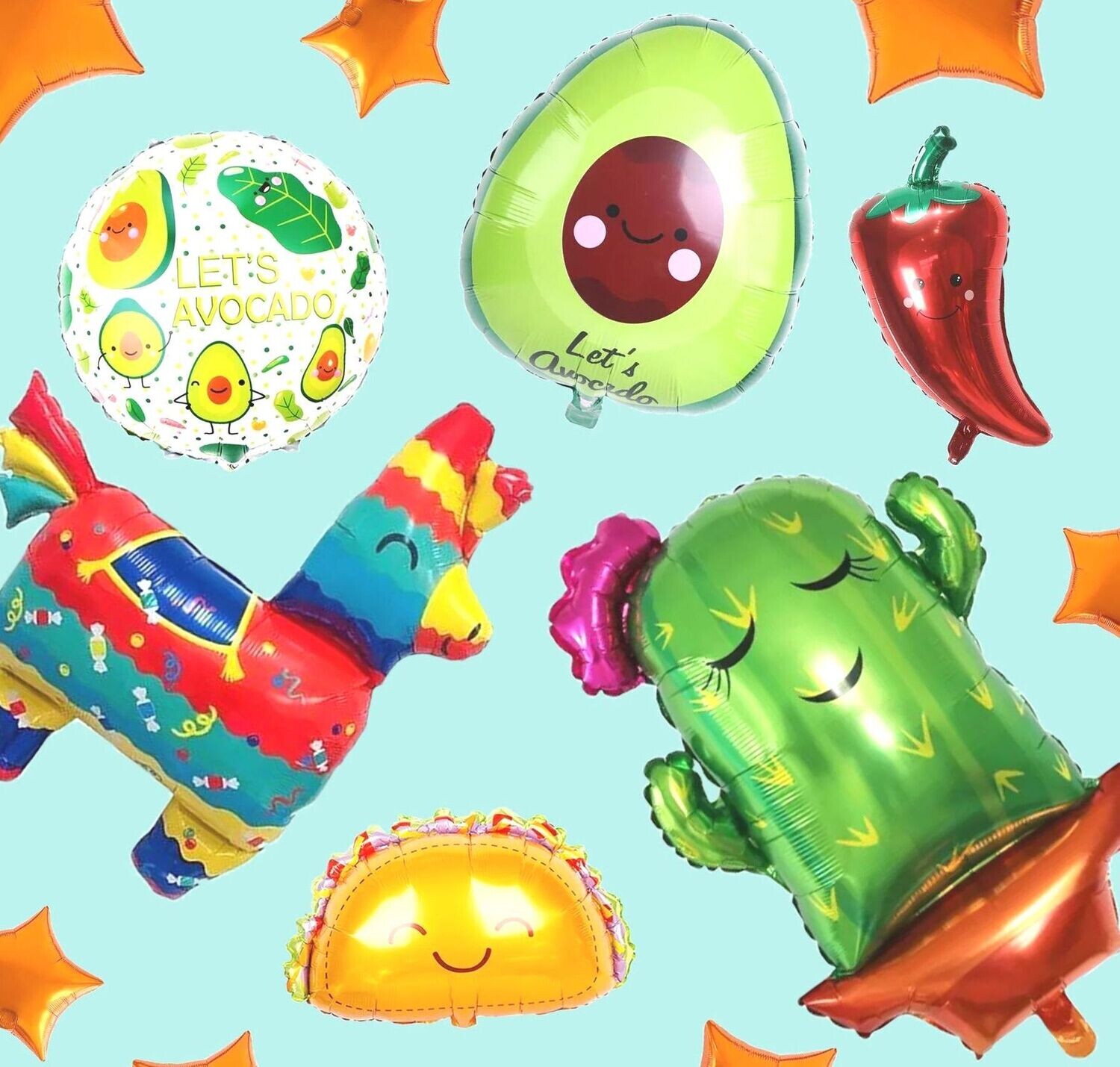 Fiesta Party Balloons