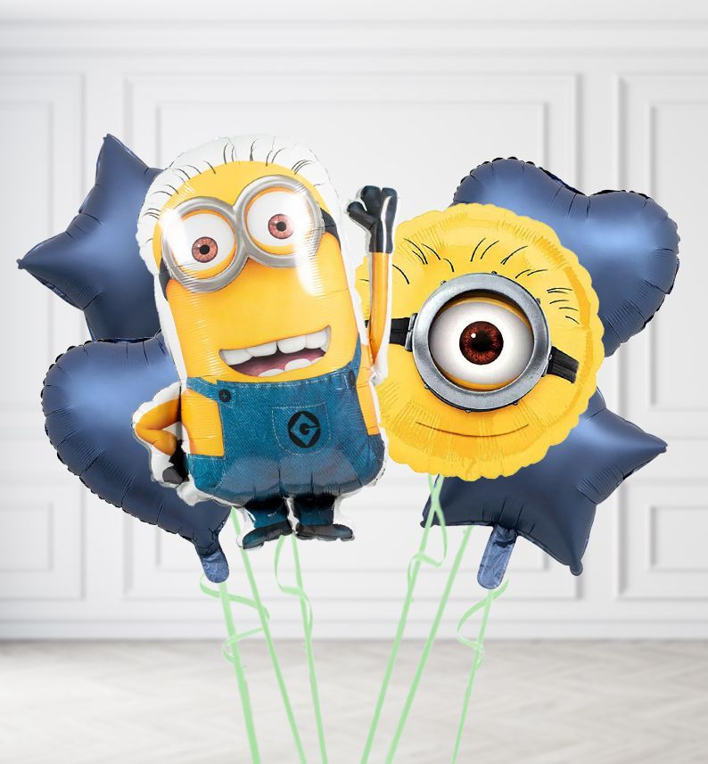 Minions Balloon Bouquets for my Minion Party