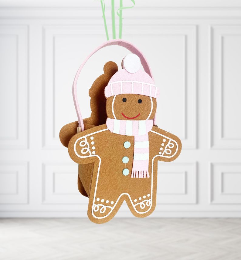 Gingerbread Felt Chocolate Bag