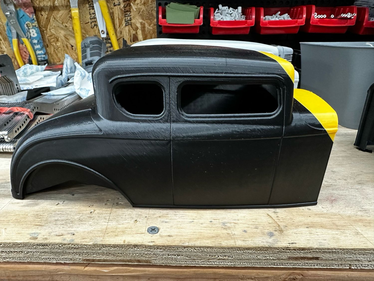 Slight Defect! New ABS Hotrod 5 Window Coupe V2 with Floor Pan WITH Hot ...