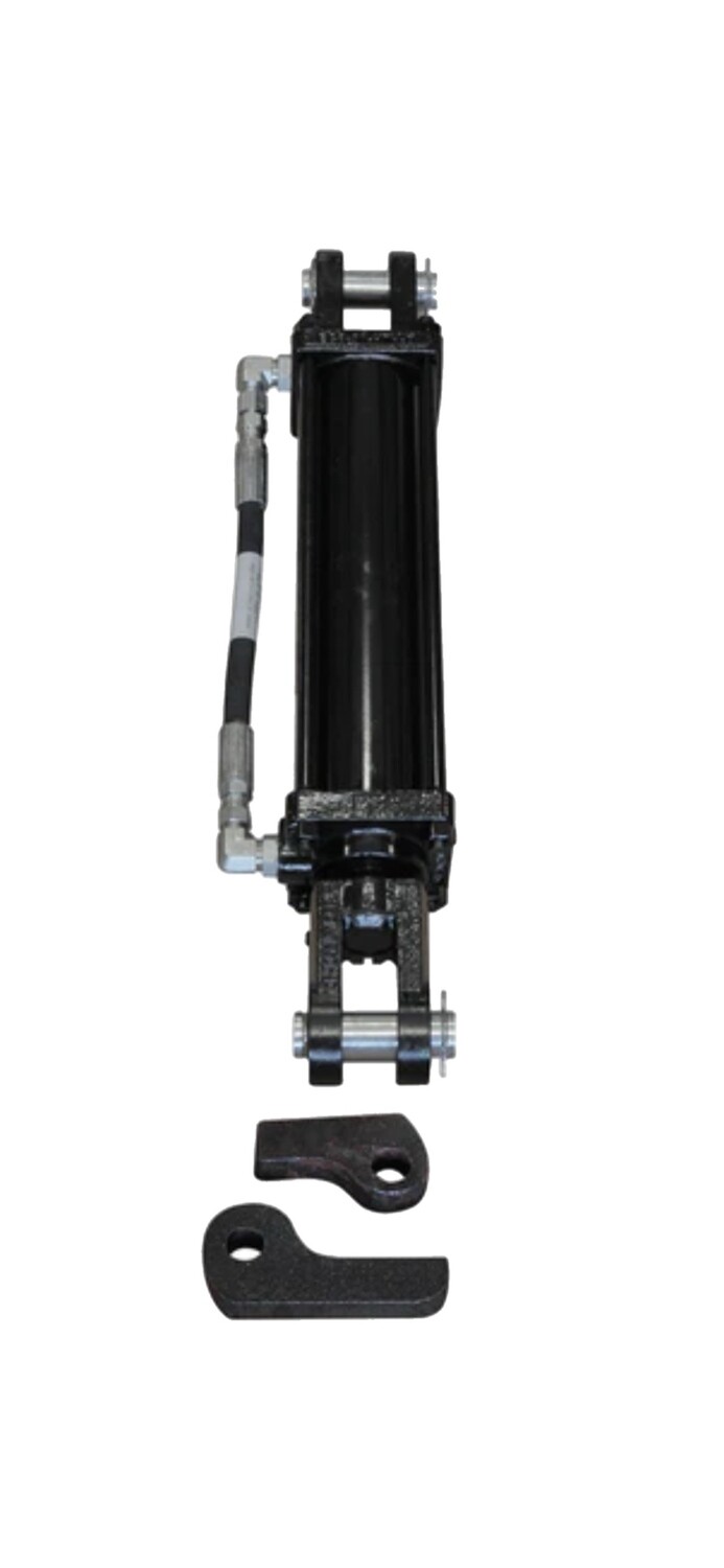 Tilt deck replacement cylinder with pivot points