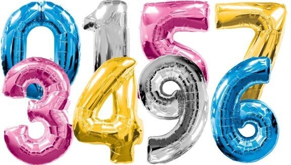 Foil Number Balloons