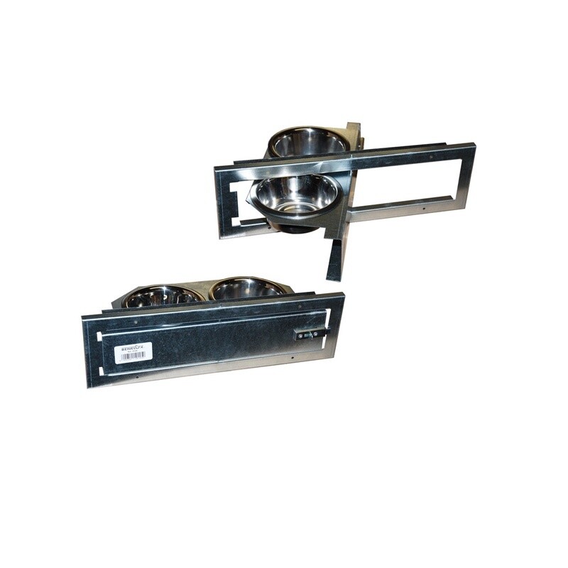 Turntable Feeder (2 Bowls) Inox