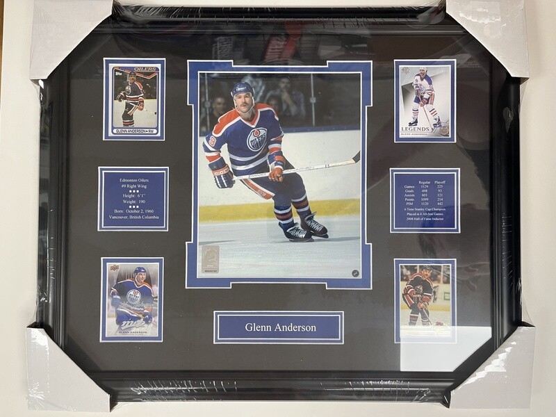 GLENN ANDERSON - EDMONTON OILERS 16X20 FRAME