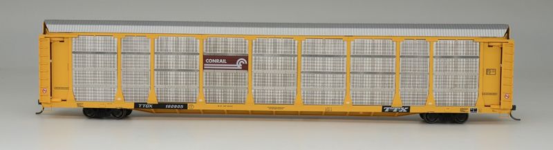 InterMountain #452112 - HO Bi-Level Auto Rack - Conrail Yellow TTGX ...