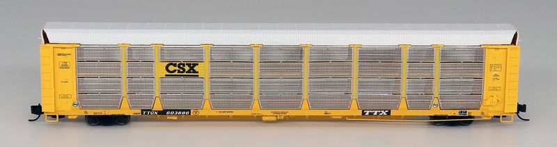 InterMountain 19455 - N Bi-Level Auto Rack - CSX - TTGX Flat Car (White ...