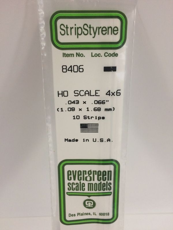 Evergreen Scales Models-8406 - .043" X .066" / 1.1mm X 1.7mm OPAQUE ...