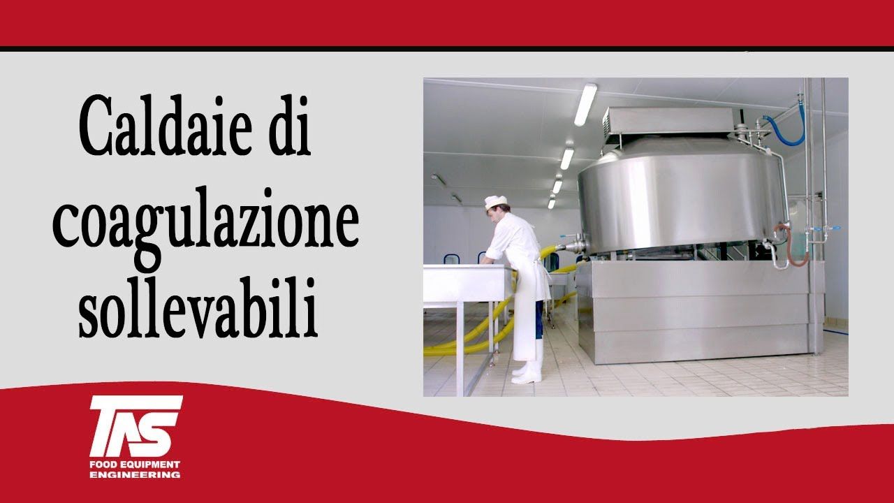 Open cylindrical cheese vat with telescopic lifting